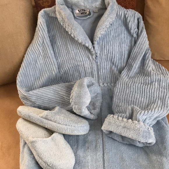 Company Store | Intimates & Sleepwear | Plush Powder Blue Long ...